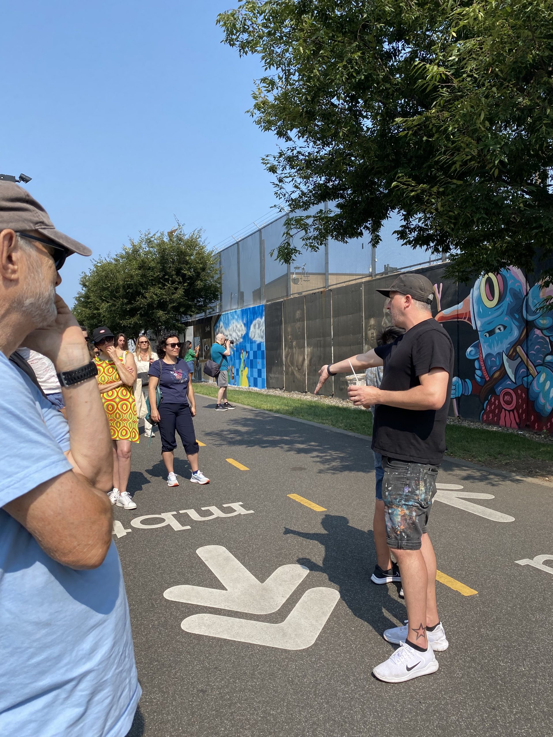 Mural makeover: NoMa’s former Wendy’s covered by a 360-degree painting ...