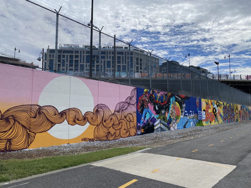 Mural makeover: NoMa’s former Wendy’s covered by a 360-degree painting ...