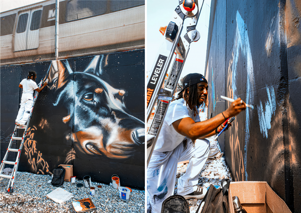 ‘A piece reflective of the community’: Local artist’s Doberman Mural in ...