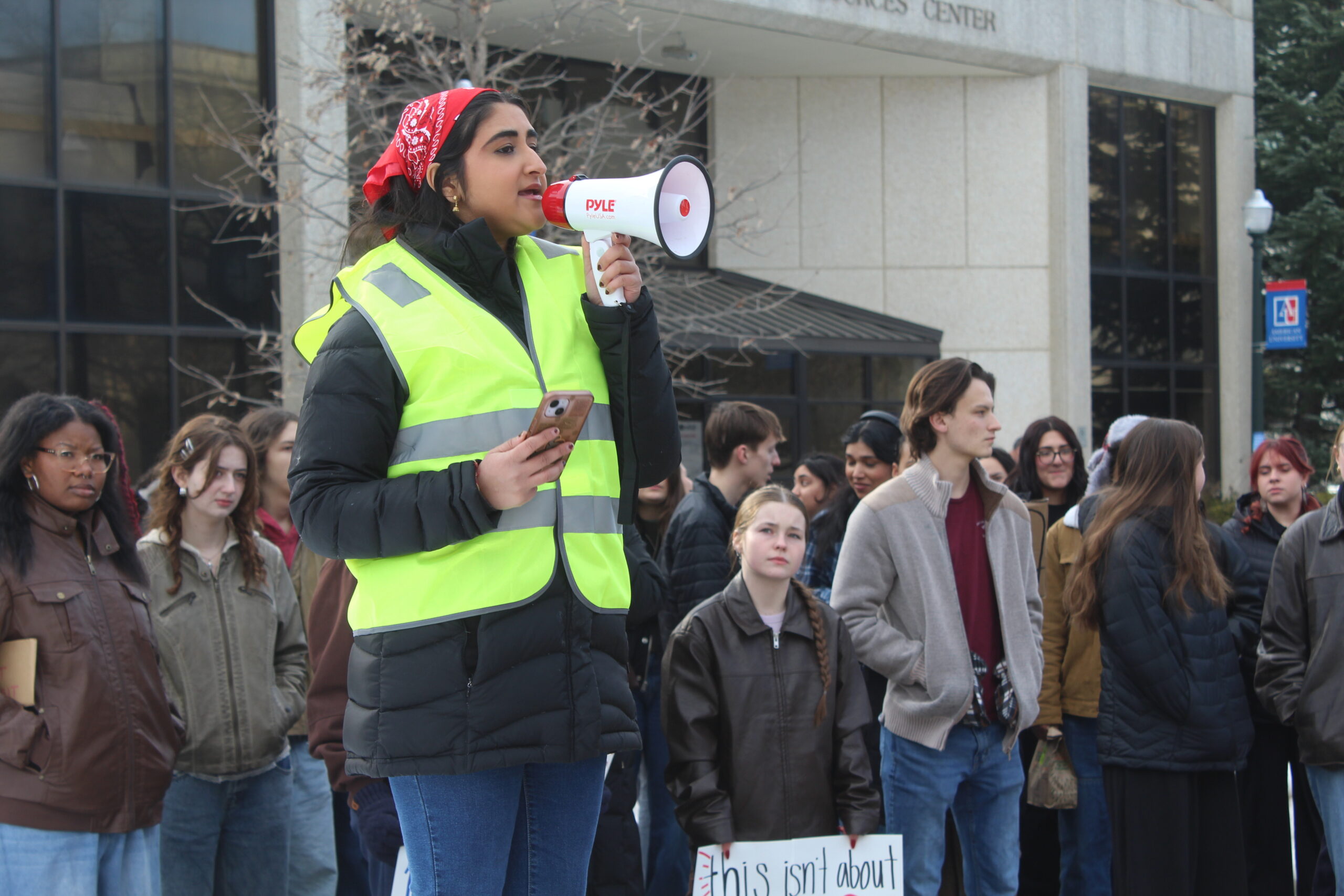 Students stage walk-out in protest after SIS professor appears in ...